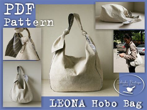 PDF Sewing Pattern To Make Hobo Bag Sling Tote Leona INSTANT