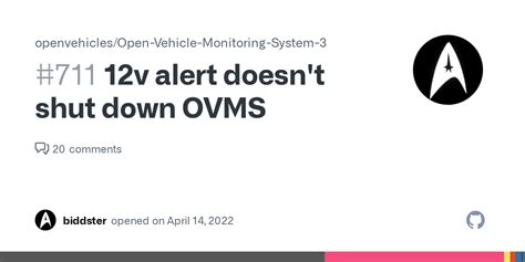 V Alert Doesn T Shut Down Ovms Issue Openvehicles Open Vehicle Monitoring System