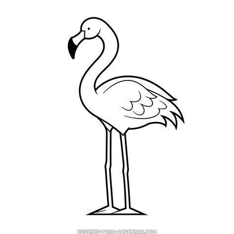 Desenho De Flamingo Desenho Para Desenhar