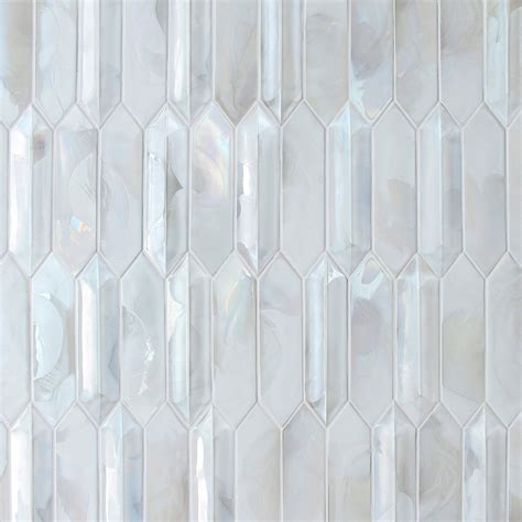 Perla Picket Glass Mosaic Floor And Decor