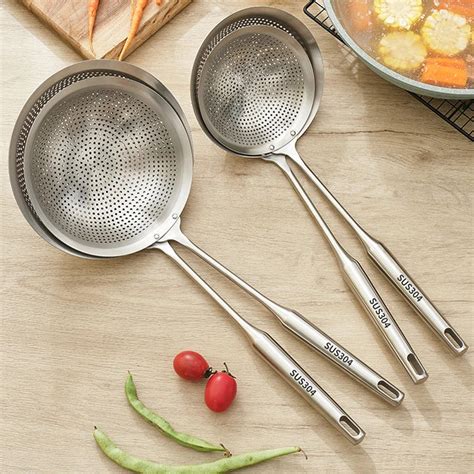Stainless Steel Strainer Spoons With Long Handles On Luulla