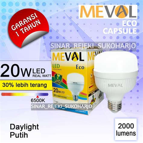 Jual MEVAL Eco Lampu LED Kapsul W Putih Shopee Indonesia