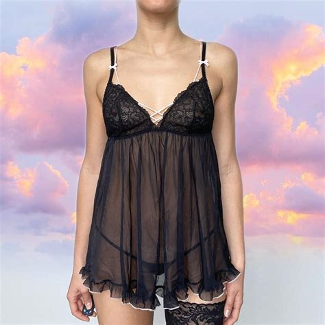 Victorias Secret Womens Black Underwear Depop