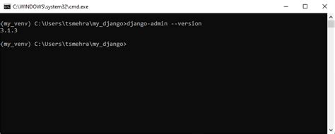 how to install django on windows