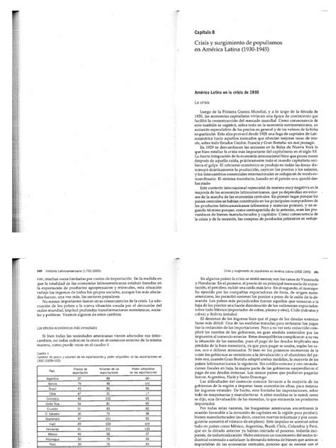 Marisa Gallego Crisis Y Surgimiento De Populismos En America Latina Pdf