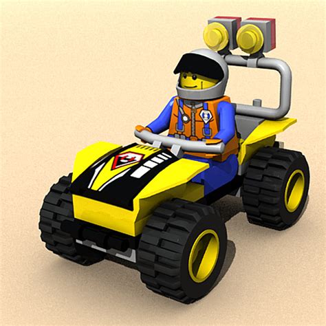 3d Model Lego Buggy