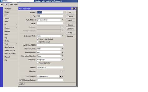 IPSEC DPD Settings For Q General MikroTik Community Forum