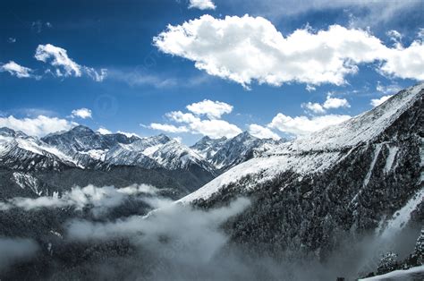 금 천 고원 설산 풍경 배경 고원 스노우 마운틴 경치 배경 일러스트 및 사진 무료 다운로드 Pngtree