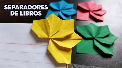 ORIGAMI FACIL CÓMO HACER SEPARADORES DE LIBROS MANUALIDADES LOS TIENES QUE HACER YouTube