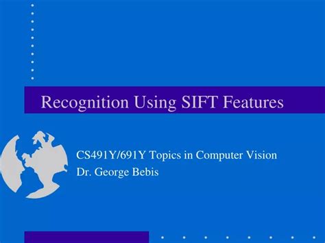 Ppt Using Sift Features For Object Recognition Powerpoint