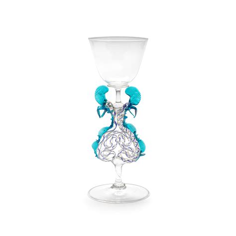Bonhams A Façon De Venise Serpent Stemmed Winged Wine Glass 17th Century