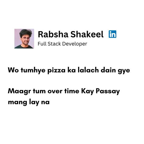 Rabsha Shakeel Posted On Linkedin