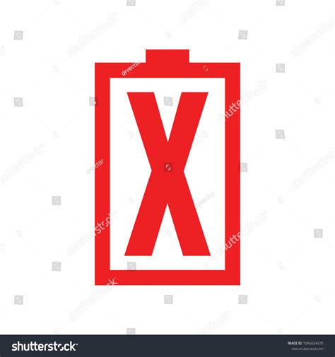 Battery Low Icon Energy Symbol Battery Stock Vector Royalty Free 1045654975 Shutterstock