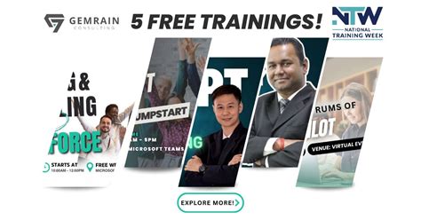 gemrain consulting on linkedin free tech training and workshops