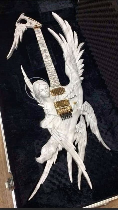Angel Guitar Guitar Art Instruments Art Guitar Design
