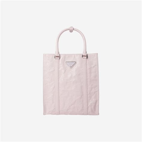 프라다 앤티크 나파 레더 미니 토트백 알라바스터 핑크 Prada Kream