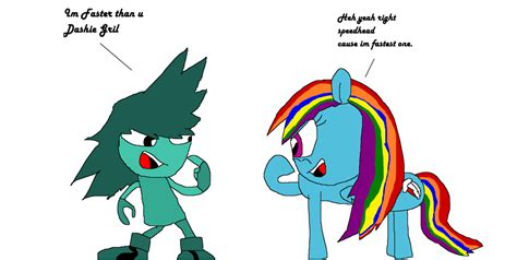 Dash Meets Rainbow Dash By Izastarartist17 On Deviantart