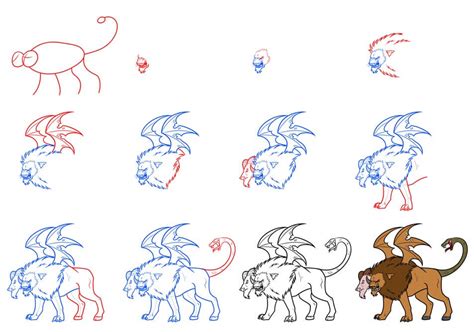 8 Easy And Cute Chimera Drawing Ideas Drawing Photos