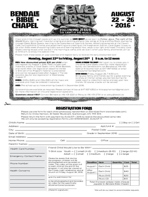 Fillable Online Cave Quest Daily Overview Fax Email Print - pdfFiller