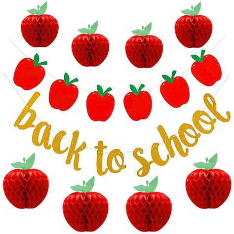 Welcome Back To School Banner First Day Of School Decorations