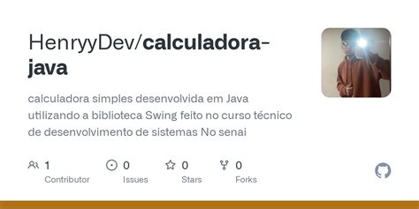 GitHub HenryyDev Calculadora Java Calculadora Simples Desenvolvida