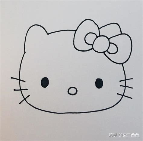 每天一张简笔画 Hello Kitty（内含详细步骤） 知乎
