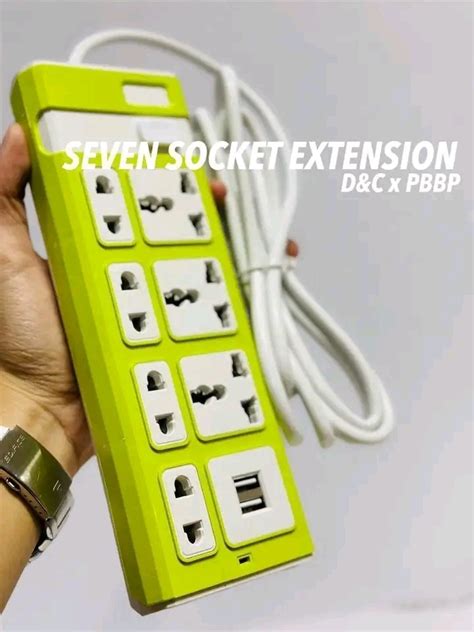 Seven Socket Extension Tv And Home Appliances Electrical Adaptors