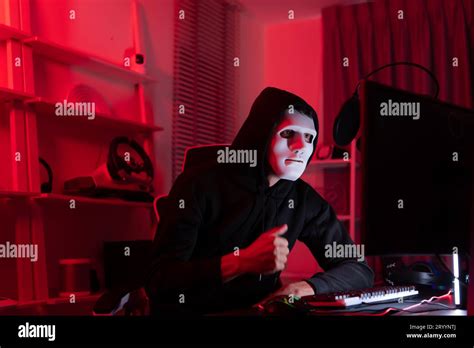 This Is The Face Of A Hacker Who Is Knowledgeable With Operating Systems And Other Programs He