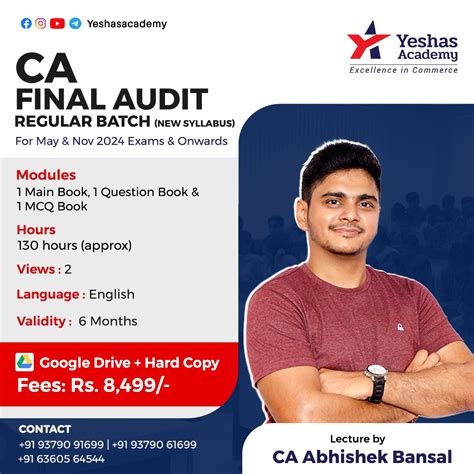 Ca Final Advanced Auditing For November 2024 By Ca Abhishek Bansal