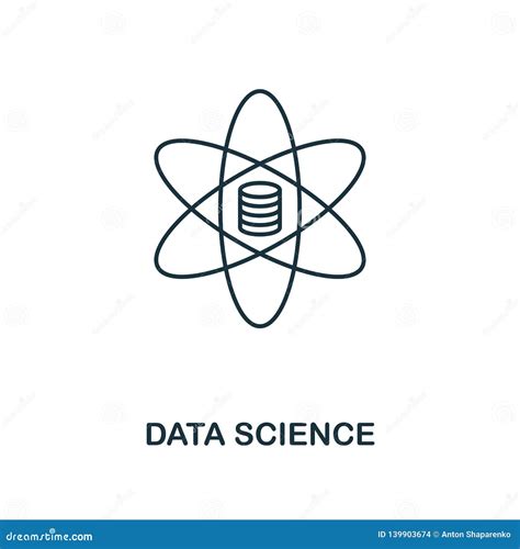Data Science Outline Icon Thin Line Style From Big Data Icons Collection Stock Vector