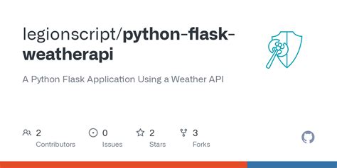 Github Legionscriptpython Flask Weatherapi A Python Flask