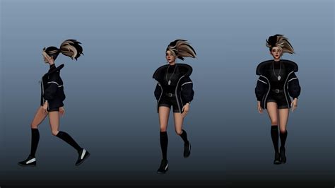 A Female Walk Cycle Using The Akali Model Revathy Pillai