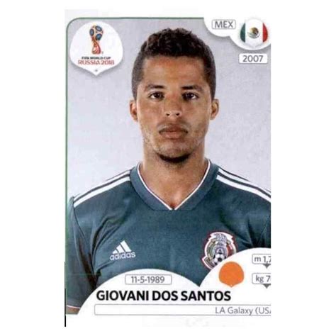 Sticker Giovani Dos Santos De México Panini Mundial Russia