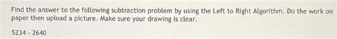Solved Find The Answer To The Following Subtraction Problem Chegg