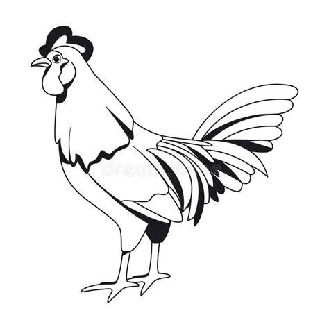 Isolated Rooster Character Chinese Zodiac Symbol Vector Stock Vector