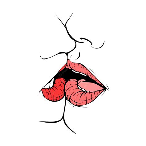 How To Draw Kissing Lips Step By Step