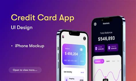 credit card manager app figma mobile template ui4free