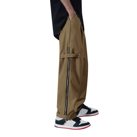 Aayomet Sweatpants For Men Jogger Side Zipper Buckle Full Open Sports