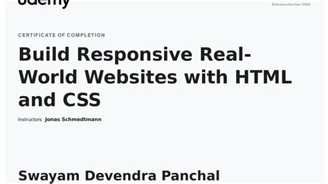 Frontend Development Certification Html Css Responsive Design