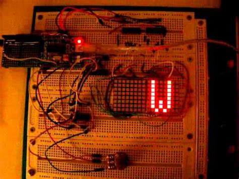 Scrolling Message On A X Led Dot Matrix Display Youtube