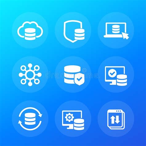 Database Security Data Protection Vector Icon Stock Vector Illustration Of Access Icon