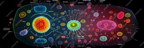 Comprehensive Colorcoded Diagram Of Basic Eukaryotic Cell Structure For