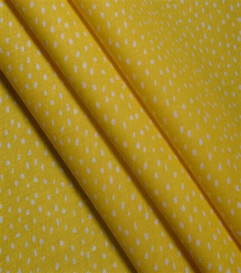 Speckled Dots On Yellow Quilt Cotton Fabric By Quilters Showcase Joann