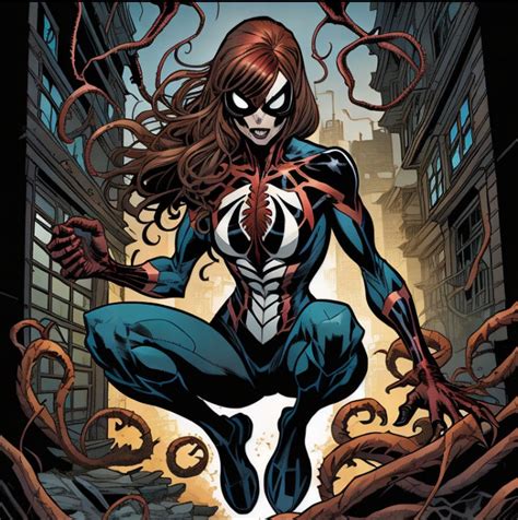 Venomized Mary Jane Watson By Reddragowolf On Deviantart