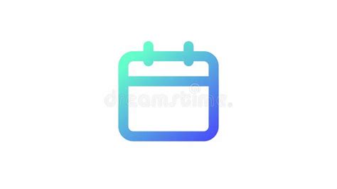 Animated Schedule Gradient Ui Icon Stock Video Video Of Calendar Line 262724951