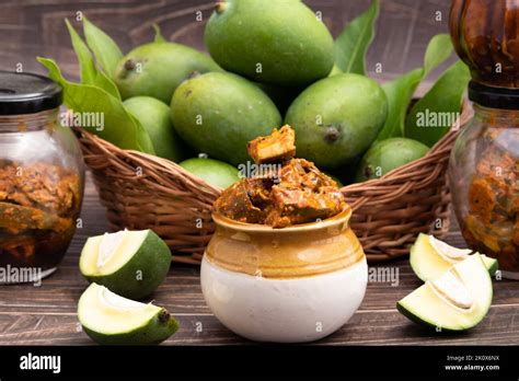 Mango Pickle Also Called Aam Ka Achar Sookha Kairi Chatpata Loncha Is