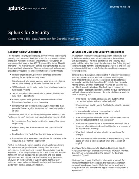 Splunk For Security