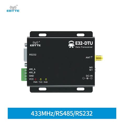 Lora 433mhz 33dbm Rs232 Rs485 Industrial Wireless Digital Radio 12km