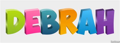 Debrah Text Effect And Logo Design Name