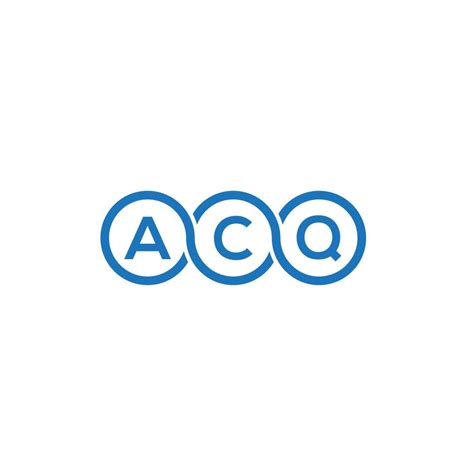 ACQ letter logo design on white background. ACQ creative initials ...